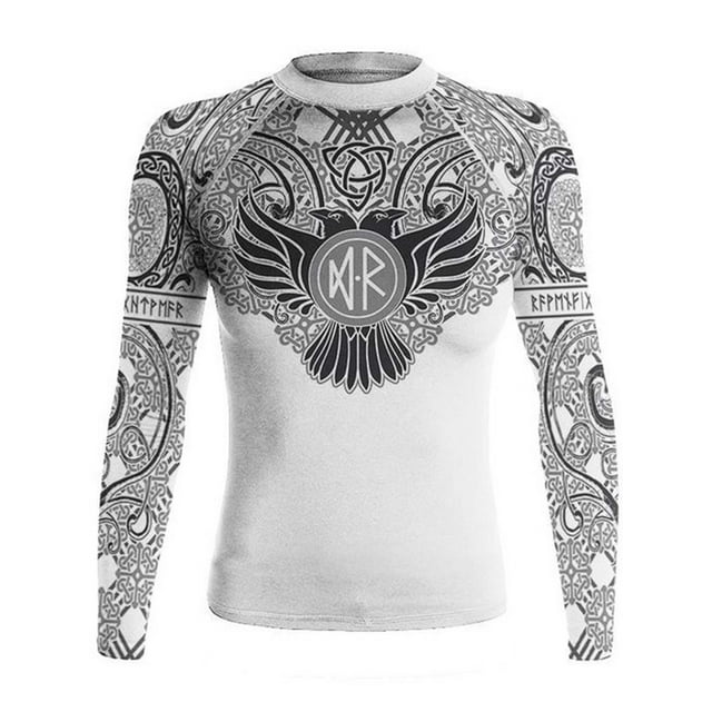 Raven Fightwear Women's Nordic Rash Guard IBJJF Approved MMA BJJ White ...