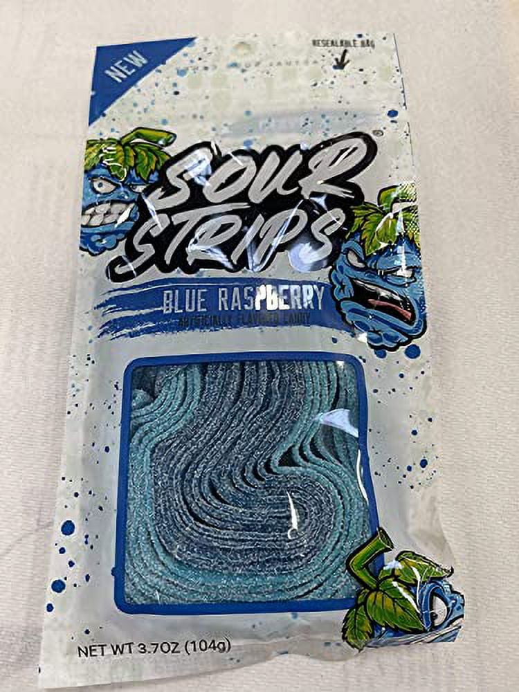 Sour Strips Blue Raspberry, 3.7 Ounce (Pack of 3) - Walmart.com