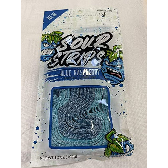 Sour Strips Blue Raspberry, 3.7 Ounce (Pack of 3) - Walmart.com