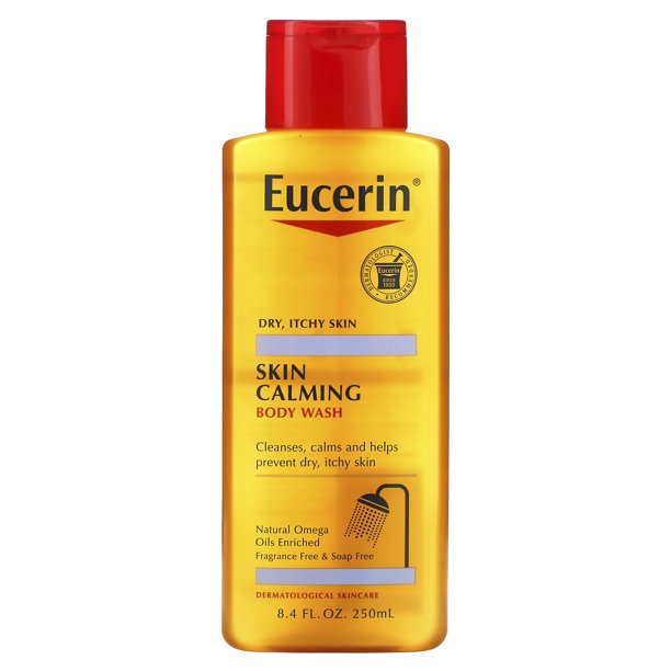 Eucerin, Skin Calming Body Wash, For Dry, Itchy Skin, Fragrance Free, 8 ...
