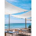 Abstract Sun Shade Sail 6.5'X10' Gray Gradient Ocean Beach Waves UV ...