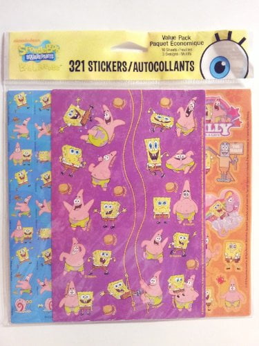 Spongebob Squarepants Scrapbook Stickers (97119) - Walmart.com