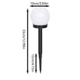 13in Solar Powered Round LED Classic Halo Column LED Path Light and ...