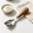 Xheghe Stylish Walnut Wood Spoon and Fork Set with Stainless Steel ...