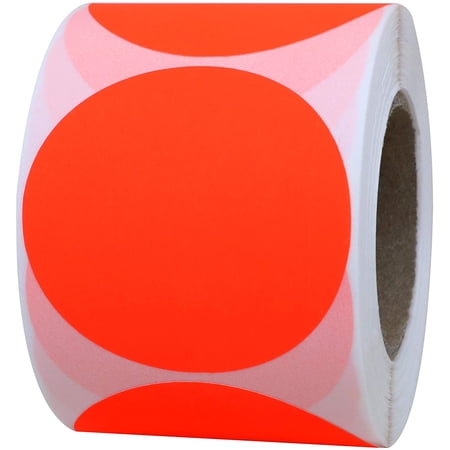 Hybsk 2 Inch Fluorescent Red Blank Target Pasters for Shooting 300 ...