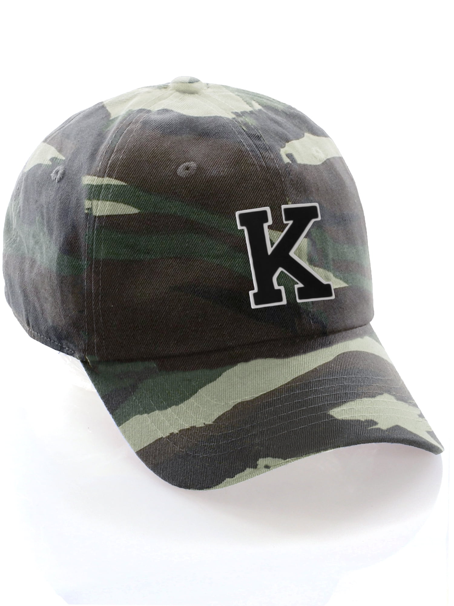 Customized Letter Intial Baseball Hat A to Z Team Colors, Camo Cap ...