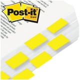 Post-It Flags, 1" Wide, Yellow, 50 Flags/Catridge, 2 Catridges/Pack ...