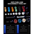 25-Piece Black Master Quick Disconnect Tool Kit, for A/C, Fuel and ...
