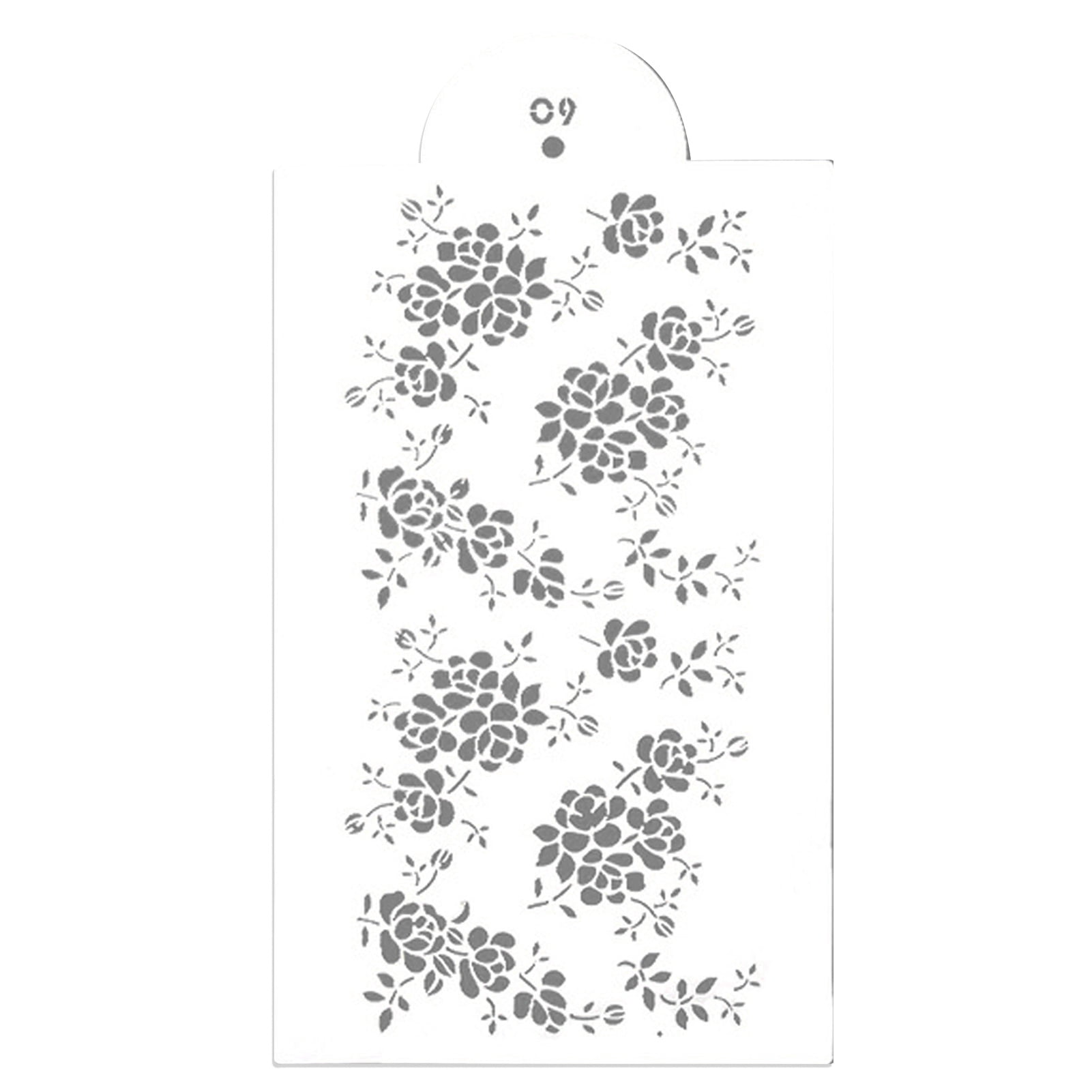 Farfi Cake Decoration Template with Hanging Hole Hollow PET Rounded ...