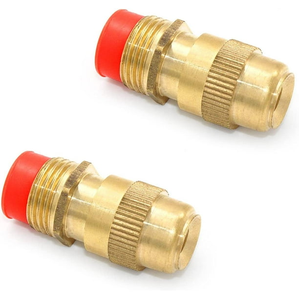2 pieces of brute nozzles in brass, threaded fitting male M22 misting ...