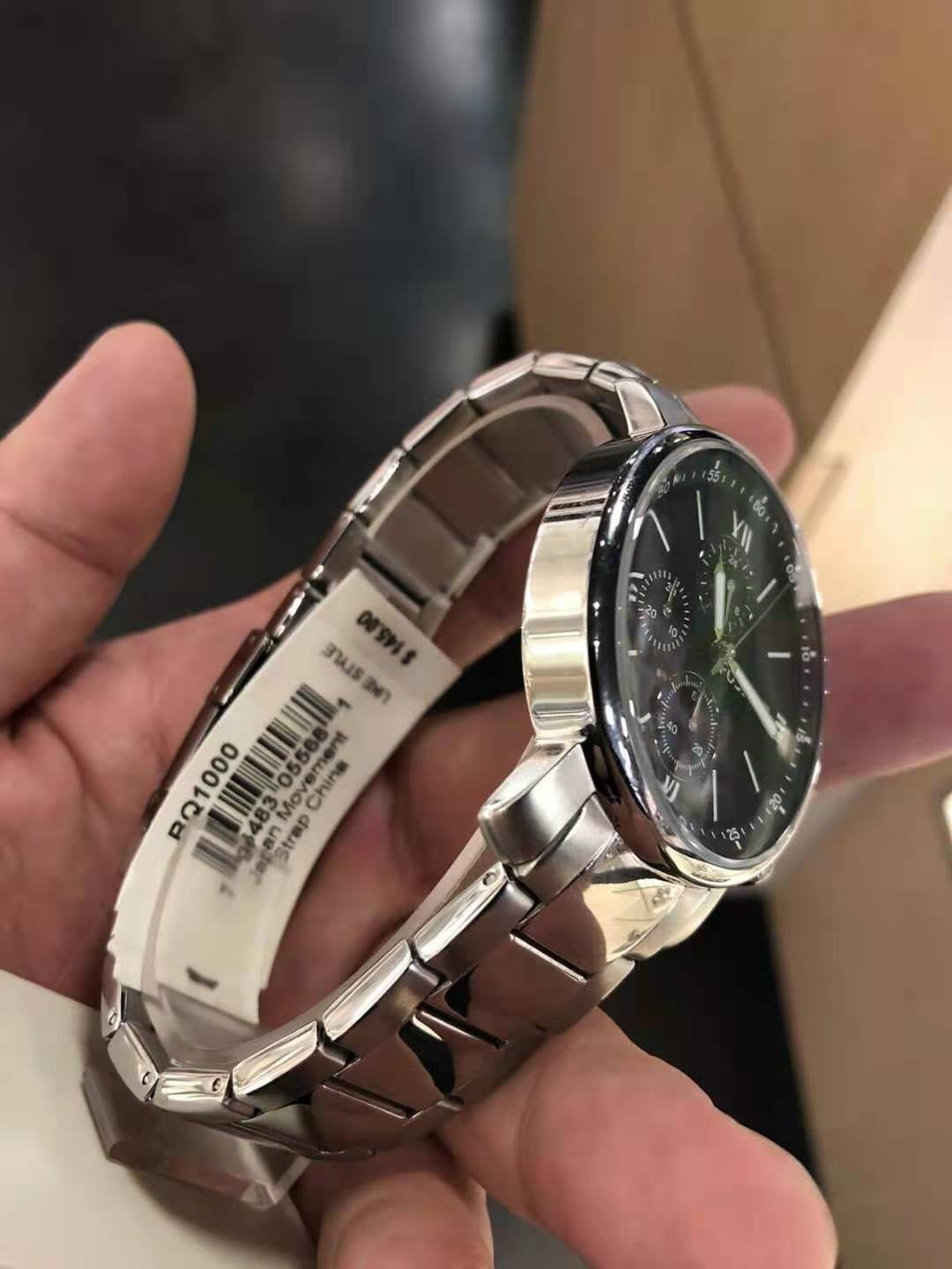 Buy Fossil BQ1000 Rhett Chronograph Stainless Steel Men's Watch Online ...