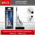 Agiufgs Screwdriver Bit Set Stainless Steel 6 Pieces, Hex Shank for ...