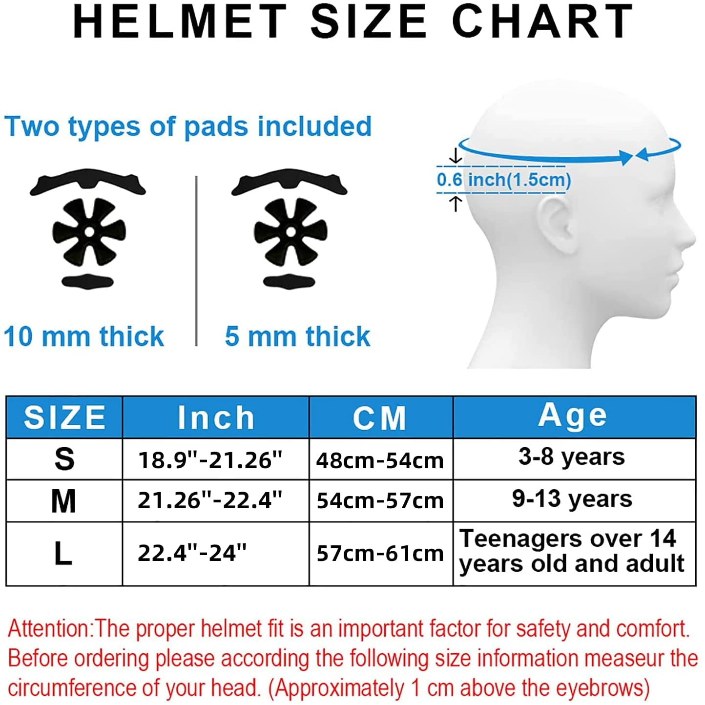 ATV Helmet Size Chart: Adult And Child Right Size ATV Helmet Fodsports ...