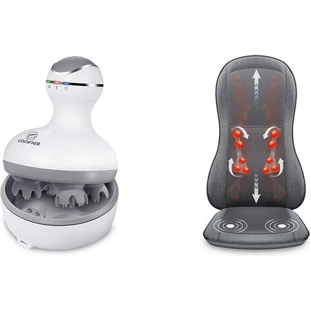 Cordless Scalp Massager Back Massager Chair Bundle | Electric Head ...