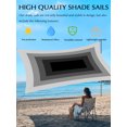 Black Gradient Squares Sun Shade Sail 8'X10' Softness Layers Zen ...