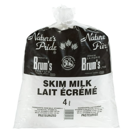 Brum's Skim Milk, 4 L Bag - Walmart.ca