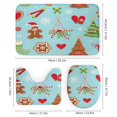 Christmas Pattern with Gingerbread And Trees Shower Curtain Set Modern ...