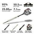 GLD Products Aluminum Shaft Tungsten Steel Tipped Darts, 25 Grams, Set ...