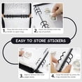 Sticker Organizer Binder - Reusable Sticker Collecting Book Storage ...