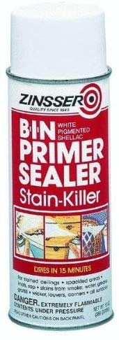 Zinsser B-I-N Shellac-Base Primer Spray, White 13 Oz. Can 6 Pack ...