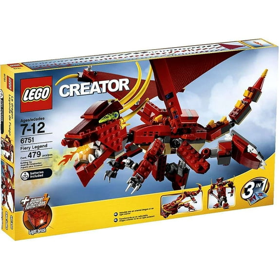 Pre-Owned LEGO Creator Fiery Legend Set #6751 - Walmart.com