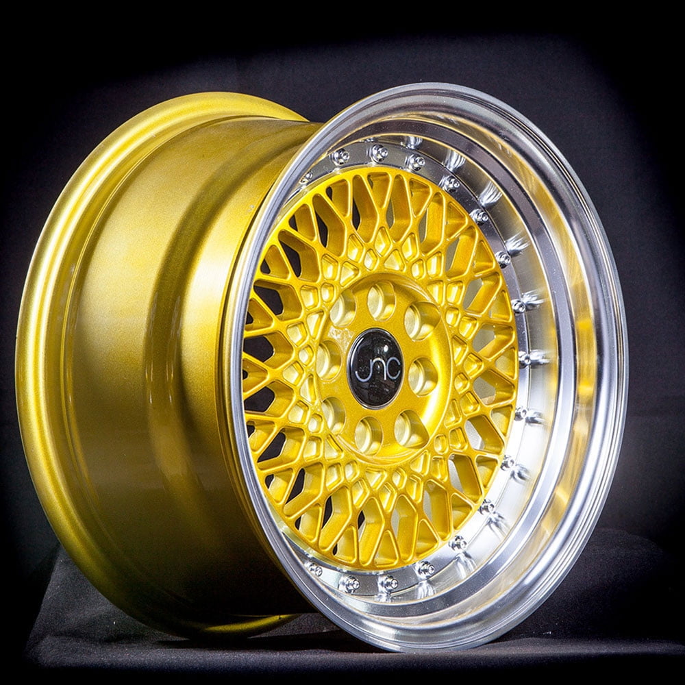 JNC Wheels - 16" JNC031 Candy Gold Machined Lip Rim - 4x100/4x114.3 ...
