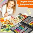 SeekLGT Art Set Drawing Kit Coloring Art Supplies Portable Box Arts and ...