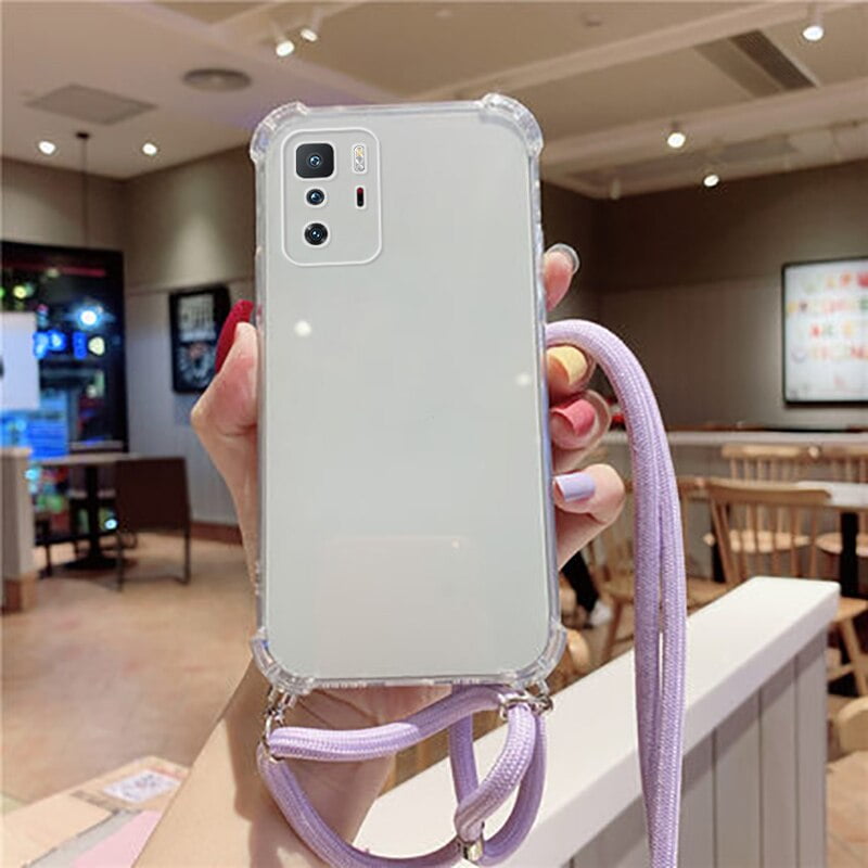 Funda de teléfono de silicona con cordón para Xiaomi Redmi Note ...