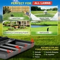 LCOKEIY Lawn Leveling Rake, Level lawn Tool 17" x 10", 5ft Adjustable ...