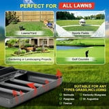 LCOKEIY Lawn Leveling Rake, Level lawn Tool 17" x 10", 6ft Adjustable ...