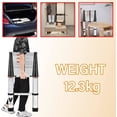 14.5 ft Aluminum Telescoping Extension Ladder with One-Button Slow ...