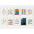 Traceease 10 Educational Posters for Classroom Decor & Kindergarten ...