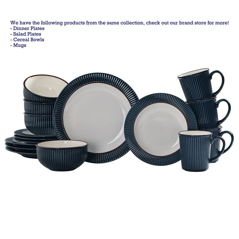 Ceramic Dinner Plates Bico Black & White Plaid Dinner Plates - Set Of 4 ...