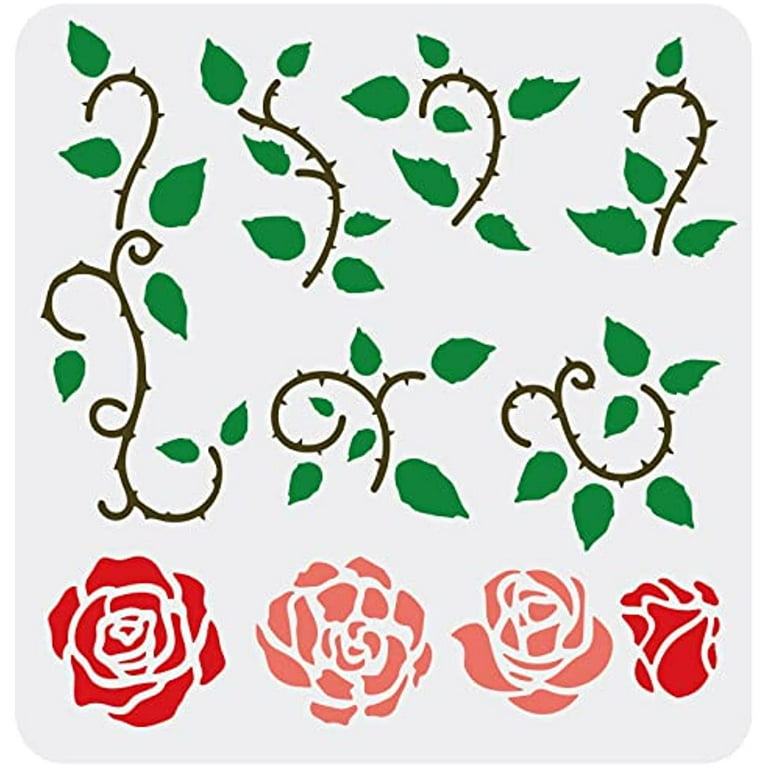 Rose Vine Stencil