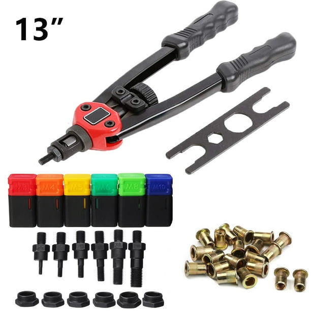 iMeshbean 13″ Hand Riveter Rivet Gun Professional installation Kit ...