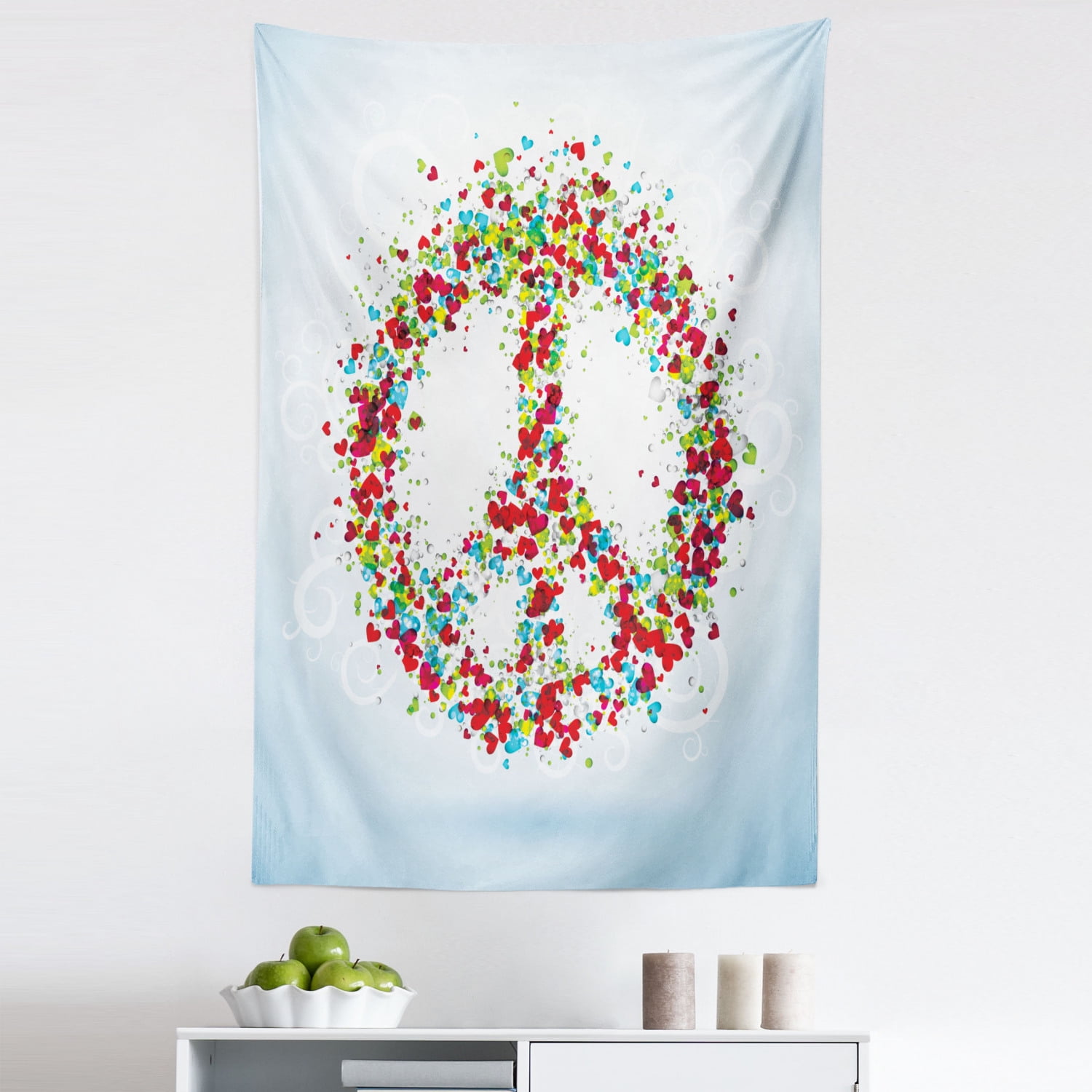 Colorful Tapestry, Peace Made by Hearts Unity Lack Conflict No More ...
