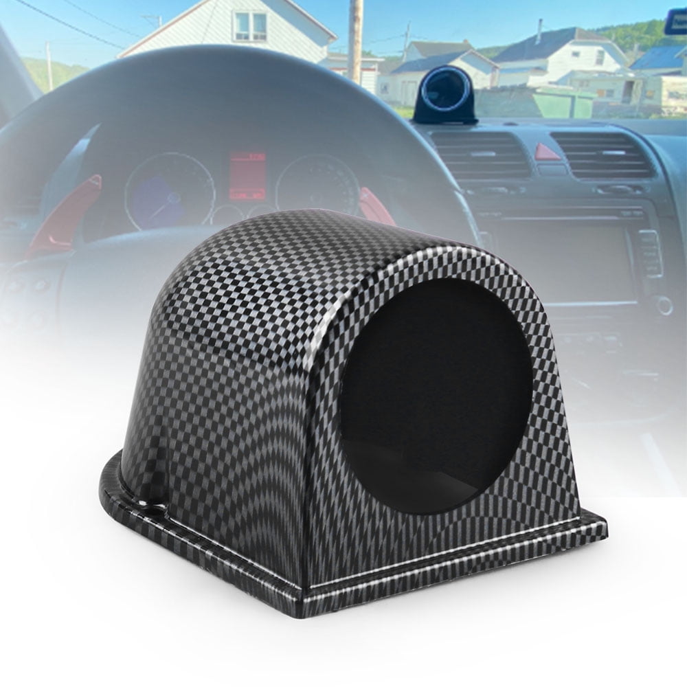 Universal 2" 52mm Carbon Fiber Car Single Hole Gauge Dash Mount Pod ...