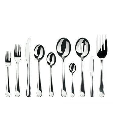 Gourmet Settings (GS) Silver Braid 18/10 Stainless Steel 20pc. Flatware ...