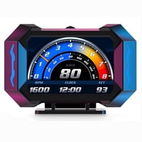 P6 Car Digital HUD Head Up Display Speedometer,OBD2 GPS Dual System ...