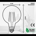 G95 4W LED Edison Bulb E26 Dimmable LED Filament Vintage Light Bulb ...