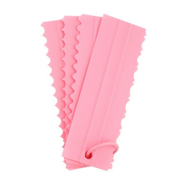 4Pcs Cake Scraper Durable Eco Friendly Plastic 8 Styles Hanging Hook ...