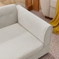 AUU Modern Linen Fabric Oversized Elevated Dog Sofa Bed – Rectangular ...
