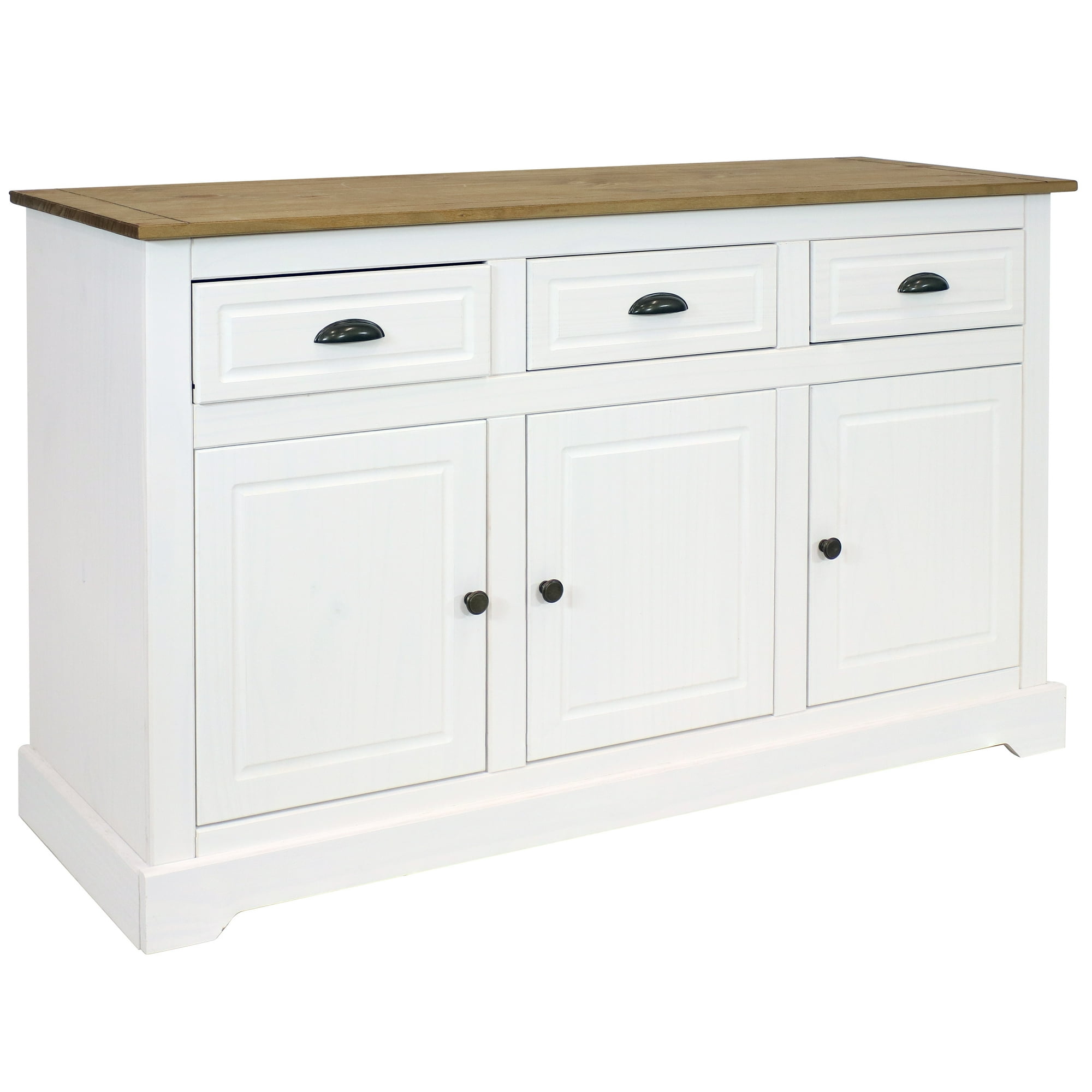 Click here for Sunnydaze Sideboard With 3 Drawers And 3 Doors - S... prices