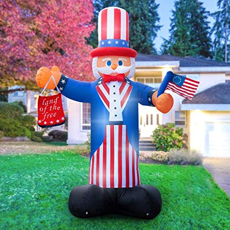 Holidayana Giant 10 Ft. Tall 4th of July Inflatable Uncle Sam ...