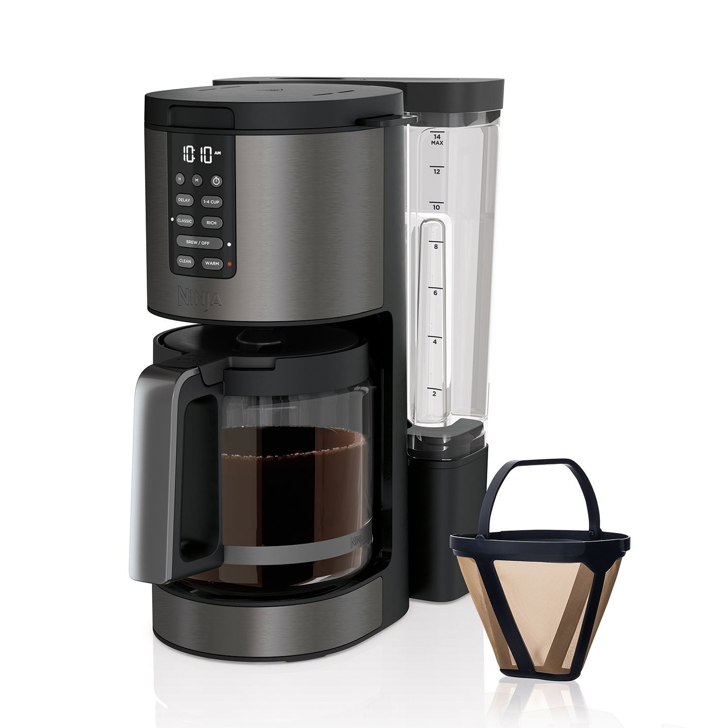 Ninja Programmable XL 14-Cup Coffee Maker PRO, Black Stainless Steel ...