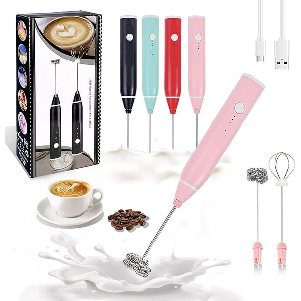 Household Whisk, Stirring Mixer, Milk Frother with Two Stainless Steel ...