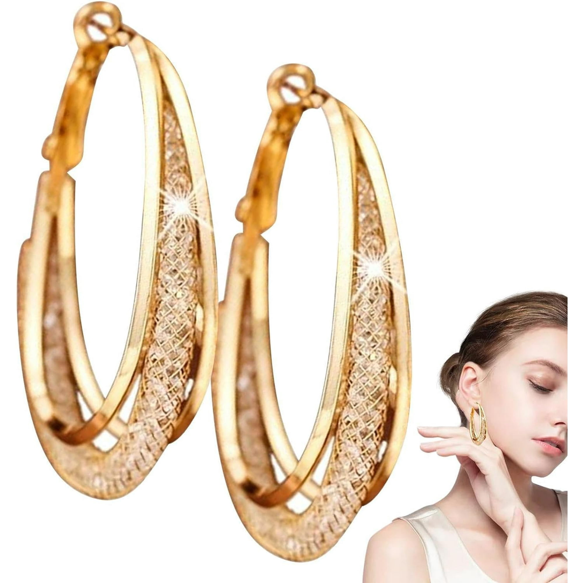 Click here for Xinqihang Oval Earrings For Women-Lightweight And... prices