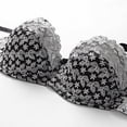 ATOYSOY V Neck Underwire Everyday Bras for Women Push Up Embroidered ...