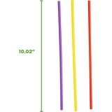Comfy Package 10” Disposable Straws Drinking Plastic Straw Bulk Pack ...