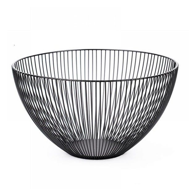 Nordic Iron Art Wire Fruit Bowl Basket Modern Style Simple Kitchen ...